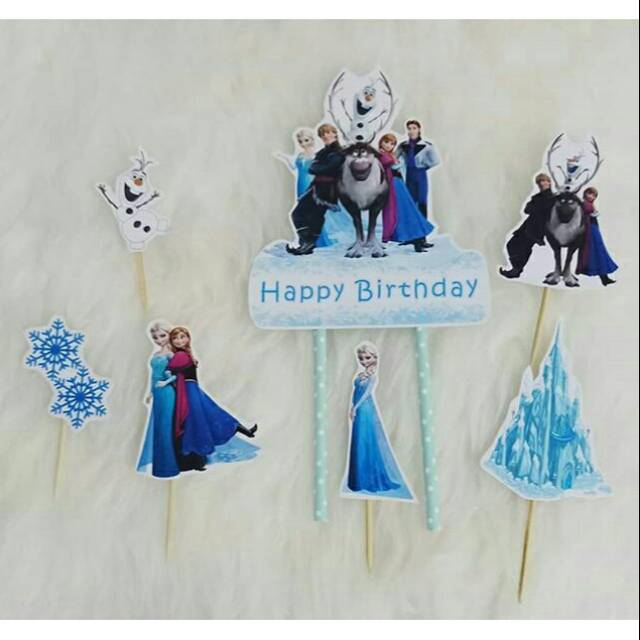 Jual Topper frozen topper ulang tahun Topper Olaf topper happy birthday ...