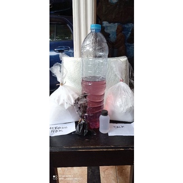 Jual Resin 1kg + catalis + aerosil 0.5 ons + talk 1kg+ met 0.5kg (Tanpa ...