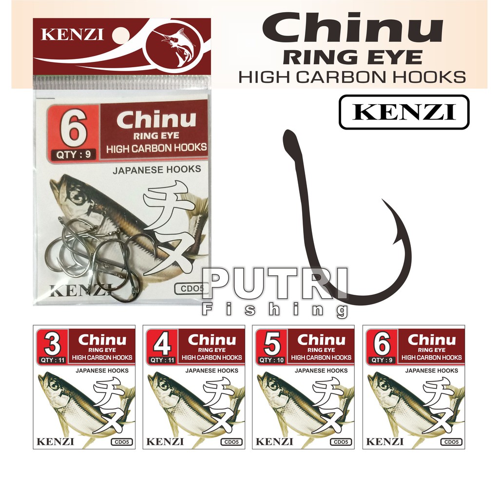 Jual MATA KAIL KENZI CHINU RING EYE HIGH CARBON HOOKS CD05 SACHET | Shopee Indonesia