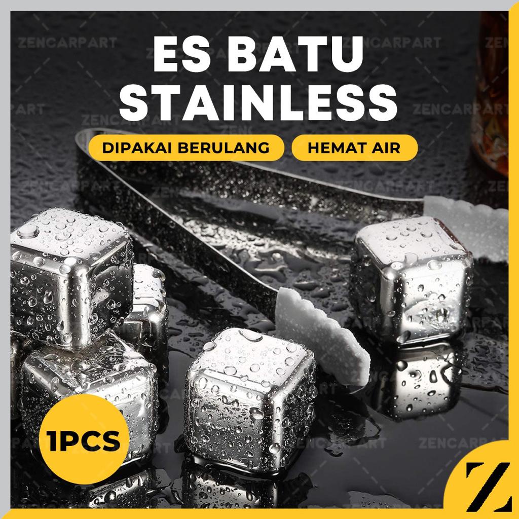 Jual Food Grade Es Batu Stainless Steel ice cube cubes reusable pakai ...