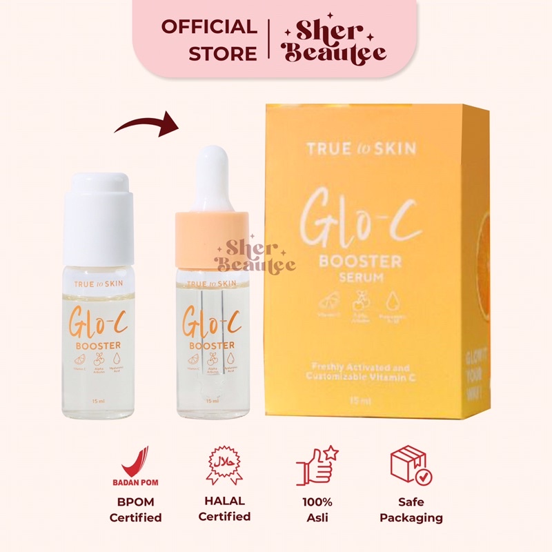 Jual True To Skin Glo-C Booster Serum 15ml | Shopee Indonesia