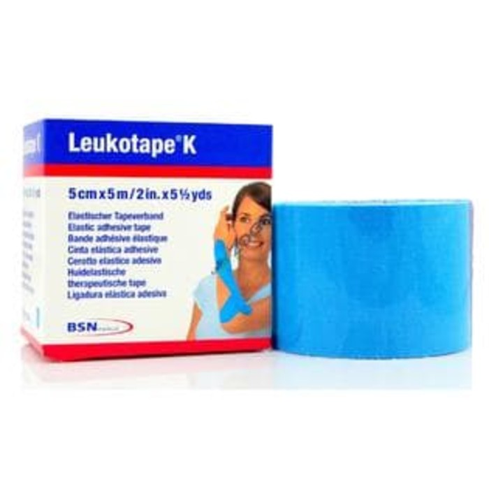 Jual BSN Kinesio Tape merk LEUKOTAPE K 5cm x 5m Original murah BIRU | Shopee Indonesia