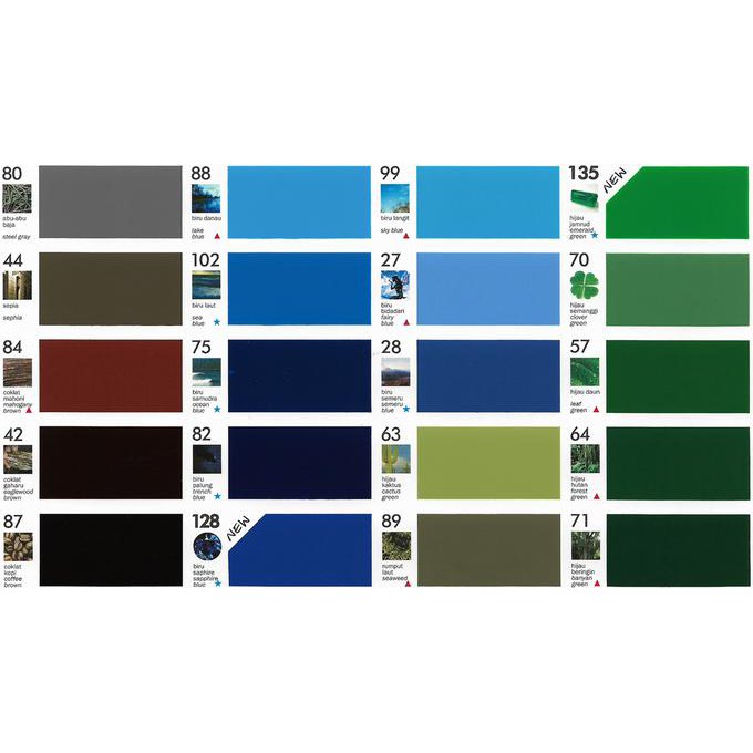 Jual HIGH QUALITY EMCO LUX CAT KAYU & BESI 1KG - BINTANG 128 BIRU SAPPHIRE | Shopee Indonesia