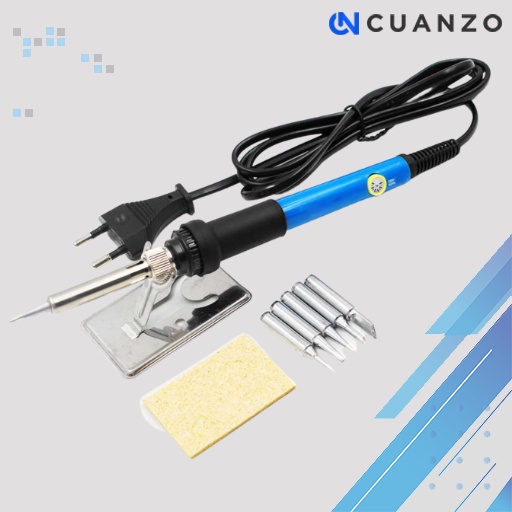 Jual Solder Iron Adjustable Temperature 60W with 5 Tips / Solder Uap ...