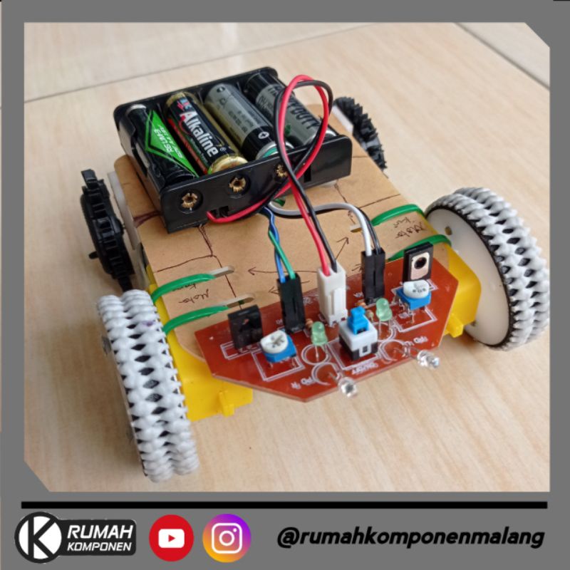 Jual kit robot light follower pengikut cahaya robot edukasi | Shopee ...