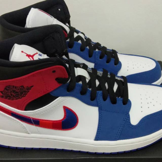 Jual Air Jordan 1 mid SE multi colour original | Shopee Indonesia
