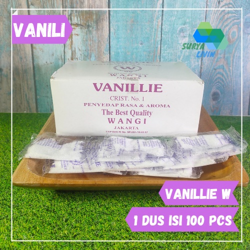 Jual Vanillie / Vanili bubuk W isi 100 sachet per dus | Shopee Indonesia