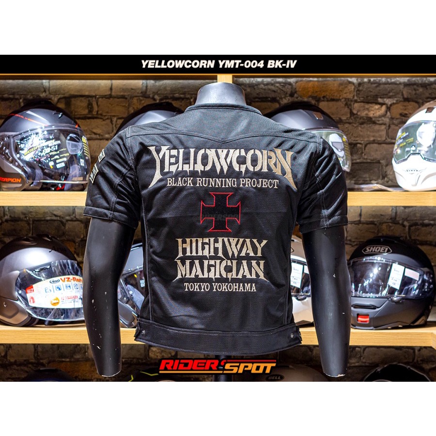 Jual Jaket Motor Yellowcorn YMT-004 Black Ivory New Collection 2022 Riding | Shopee Indonesia