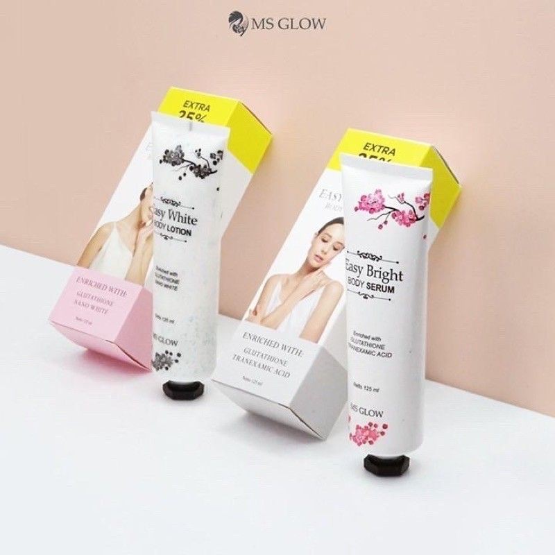 Jual MS Glow Whitening pigmented body series / MS Glow Easy White Body ...
