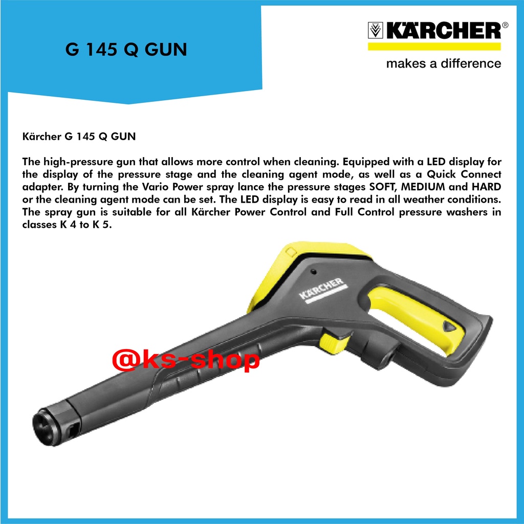 Jual Karcher G 145 Q LED Trigger Gun | High Pressure Washer Gun G 145 Q ...