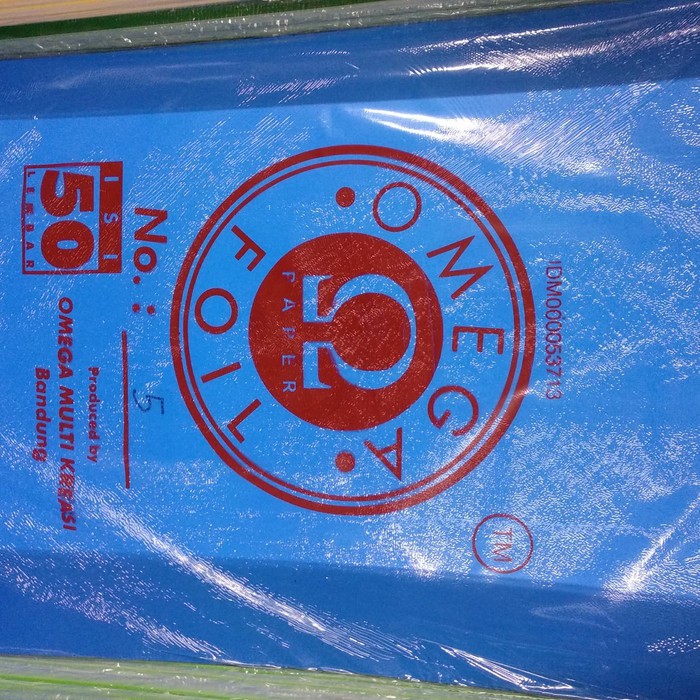 Jual kertas cover omega / kover omega / kertas omega foil / karton ...