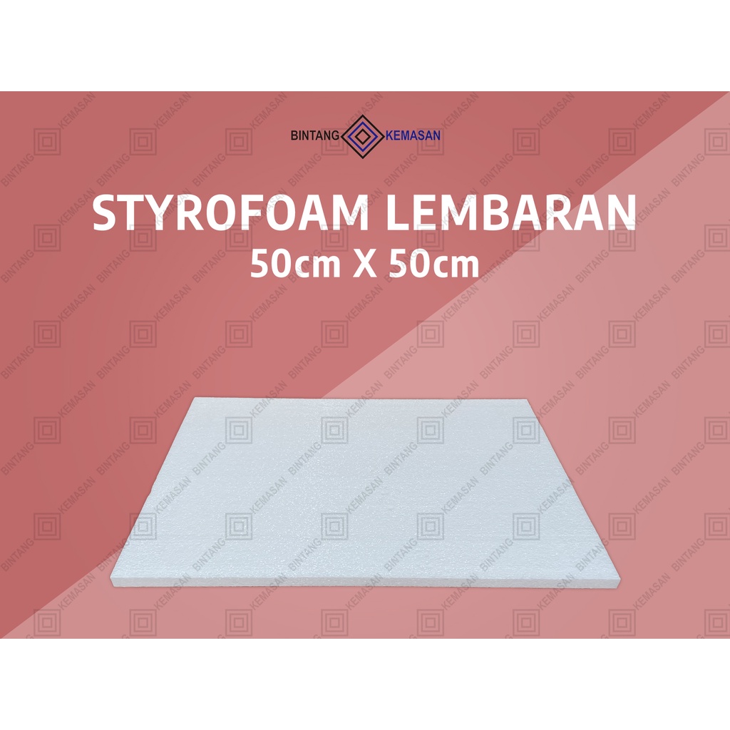 Jual Styrofoam Lembaran 50 x 50 x 2cm - Foam Lembaran - Packing ...