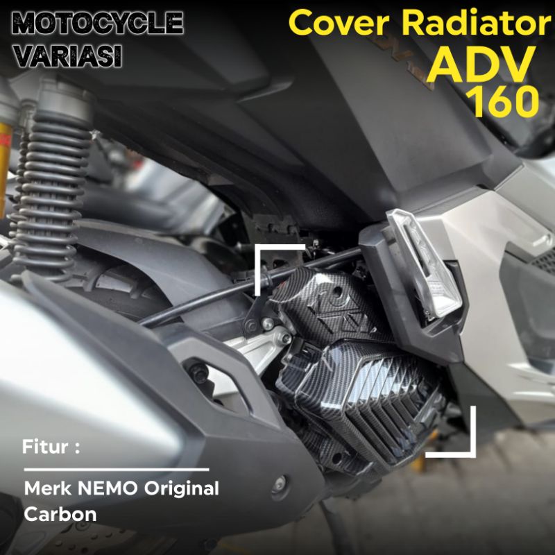 Jual Cover Radiator ADV 160 Carbon Cover Tutup Radiator ADV 160 Carbon ...