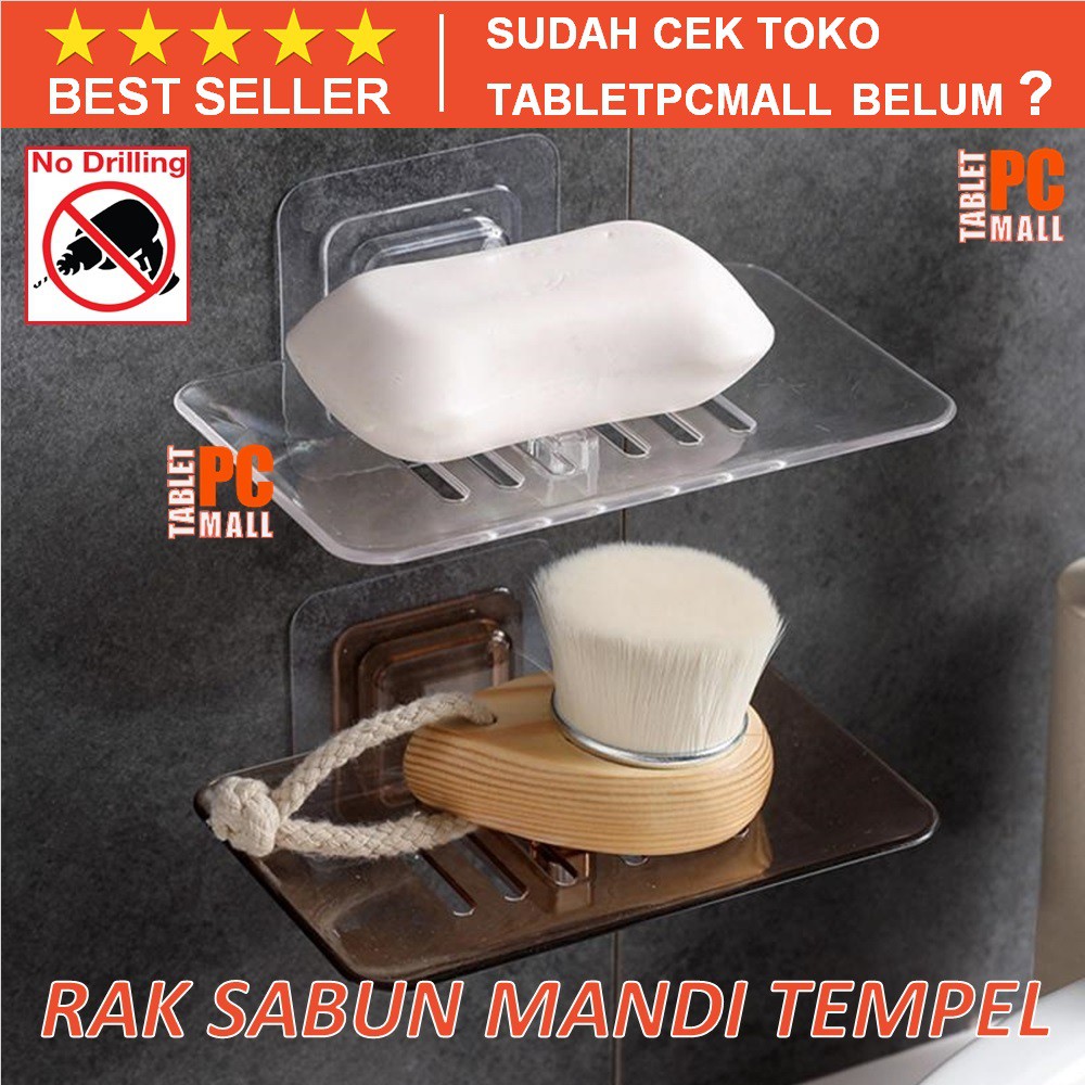 Jual Rak Sabun Mandi Tempel Lem Super No Drill Serbaguna Soap Holder ...