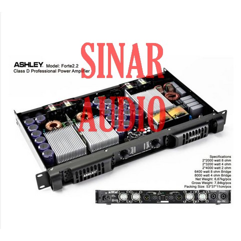 Jual POWER ASHLEY FORTE 2.2 CLASS D PROFESSIONAL ORIGINAL | Shopee ...