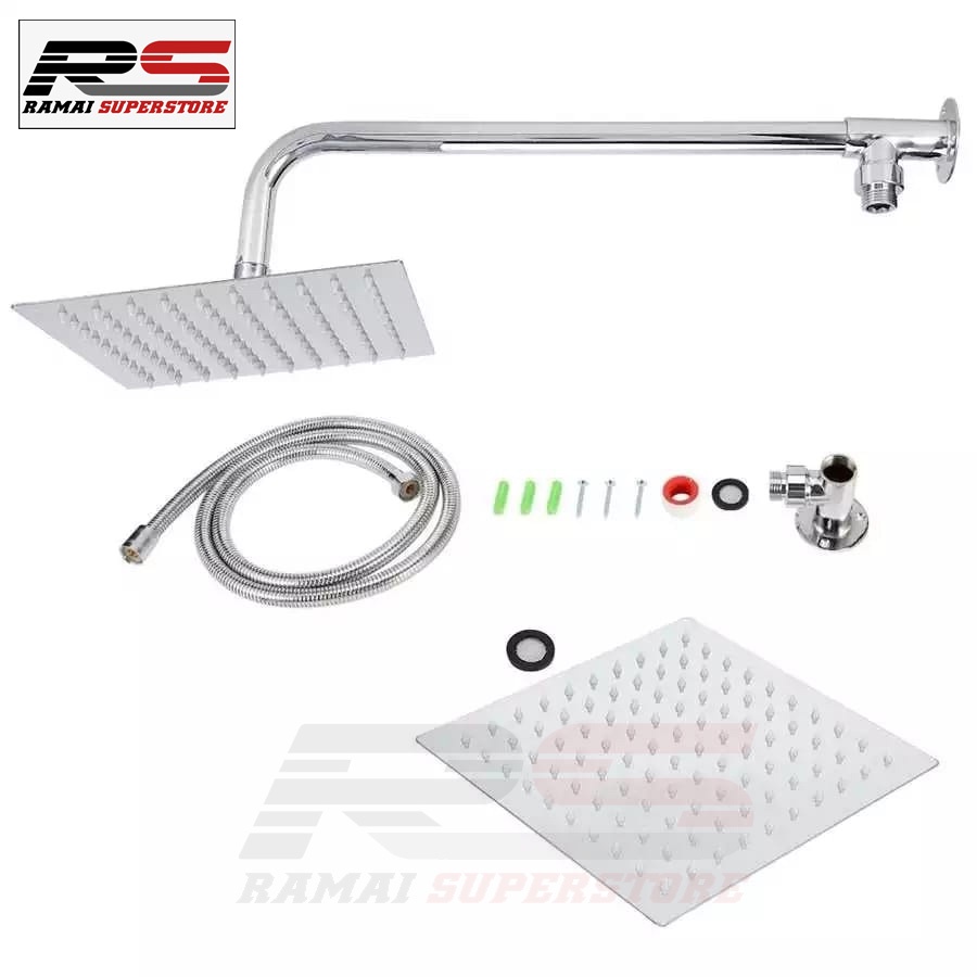 Jual Wall Shower Rainfall Pipa Dan Kepala Shower Hujan | Shopee Indonesia