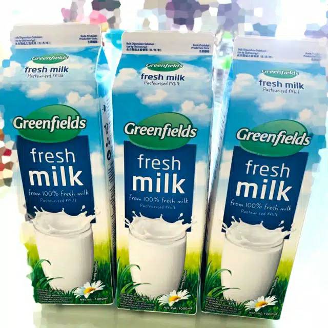 Jual Susu Fresh Milk GeeenFields/1000ml | Shopee Indonesia