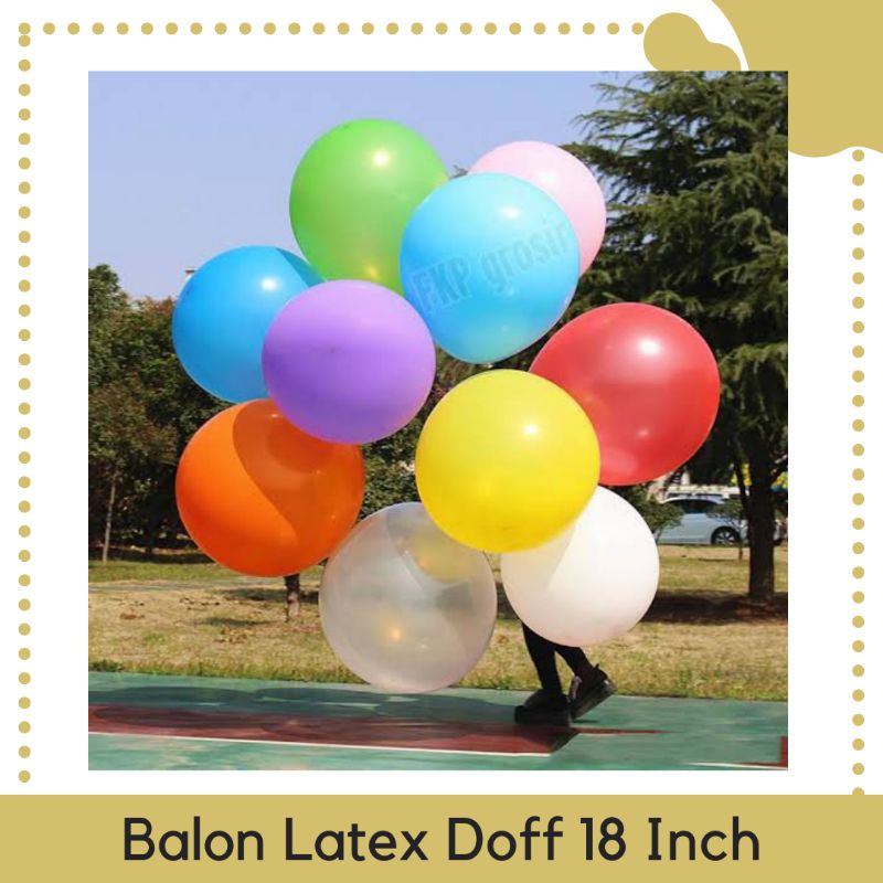 Jual Balon Latex Doff 18 Inch | Shopee Indonesia