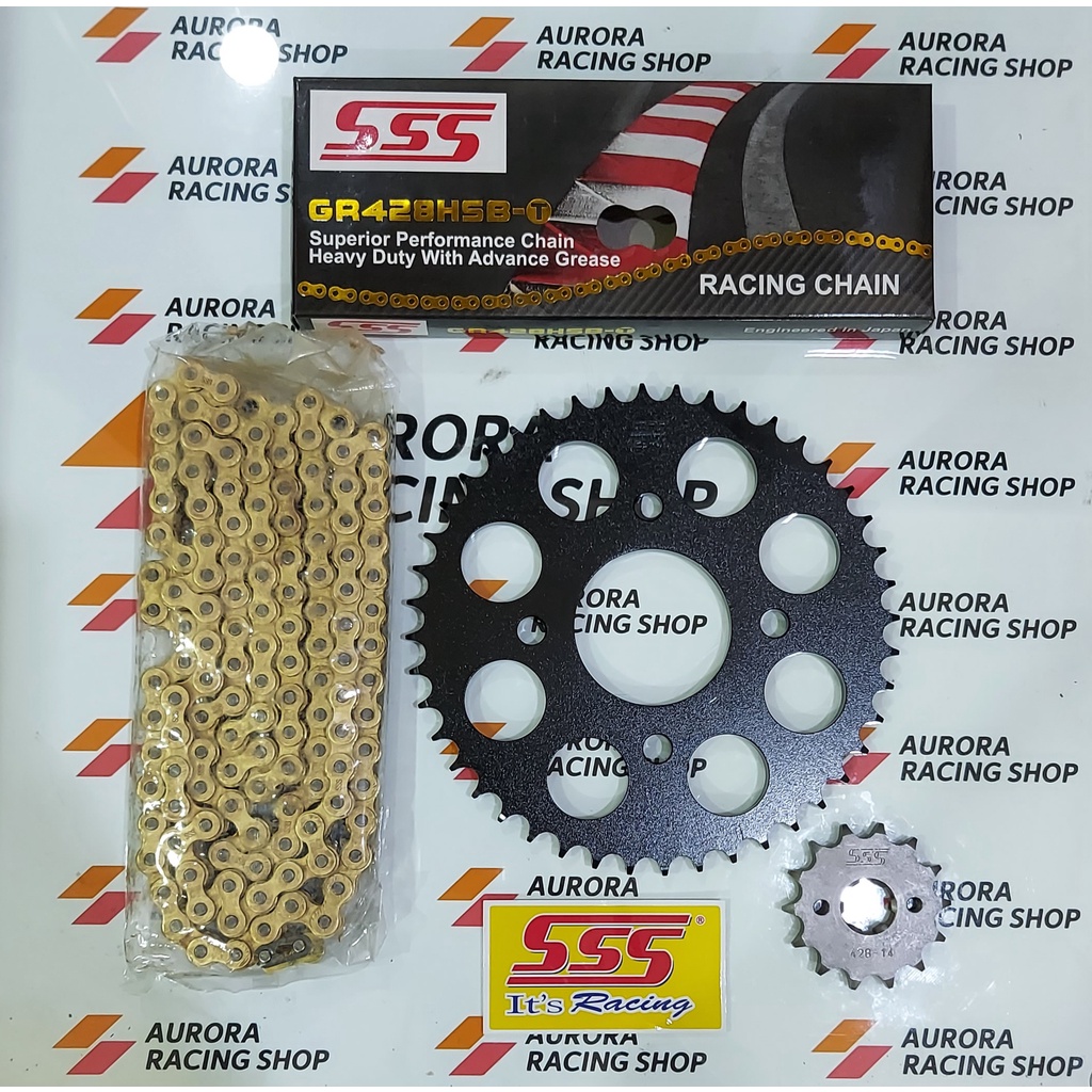 Jual GEAR SET SSS BLACK CBR 150 R / CB 150 R / SONIC 150 R / GTR 150 R / VERZA / TIGER / MEGA ...