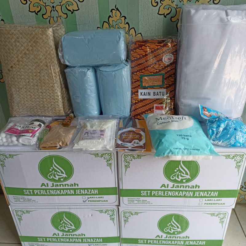 Jual Set Lengkap Perawatan Jenazah Al Jannah | Type Kain Kafan Super ...