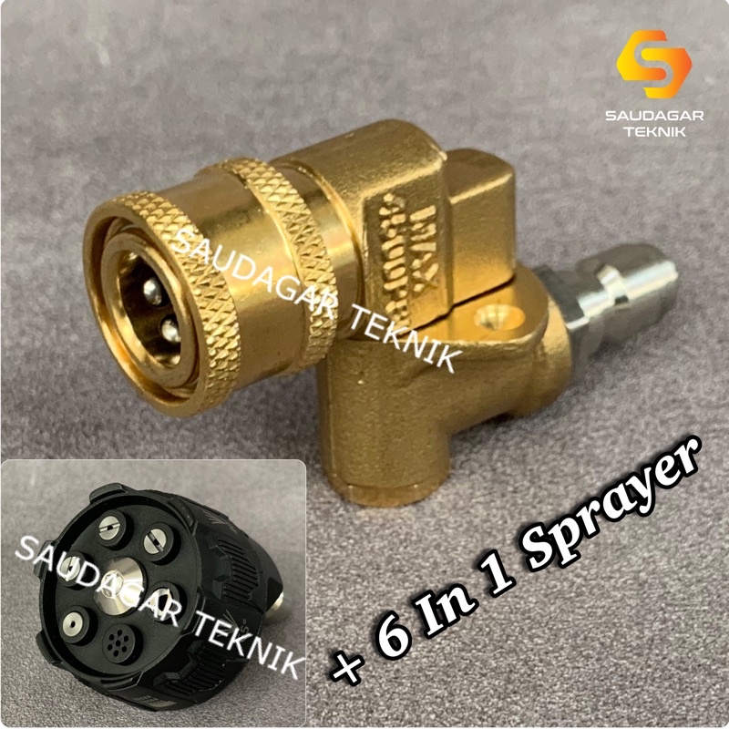 Jual Quick Release Female 1/4 PIVOT 180 Derajat Adaptor Quick Connect ...