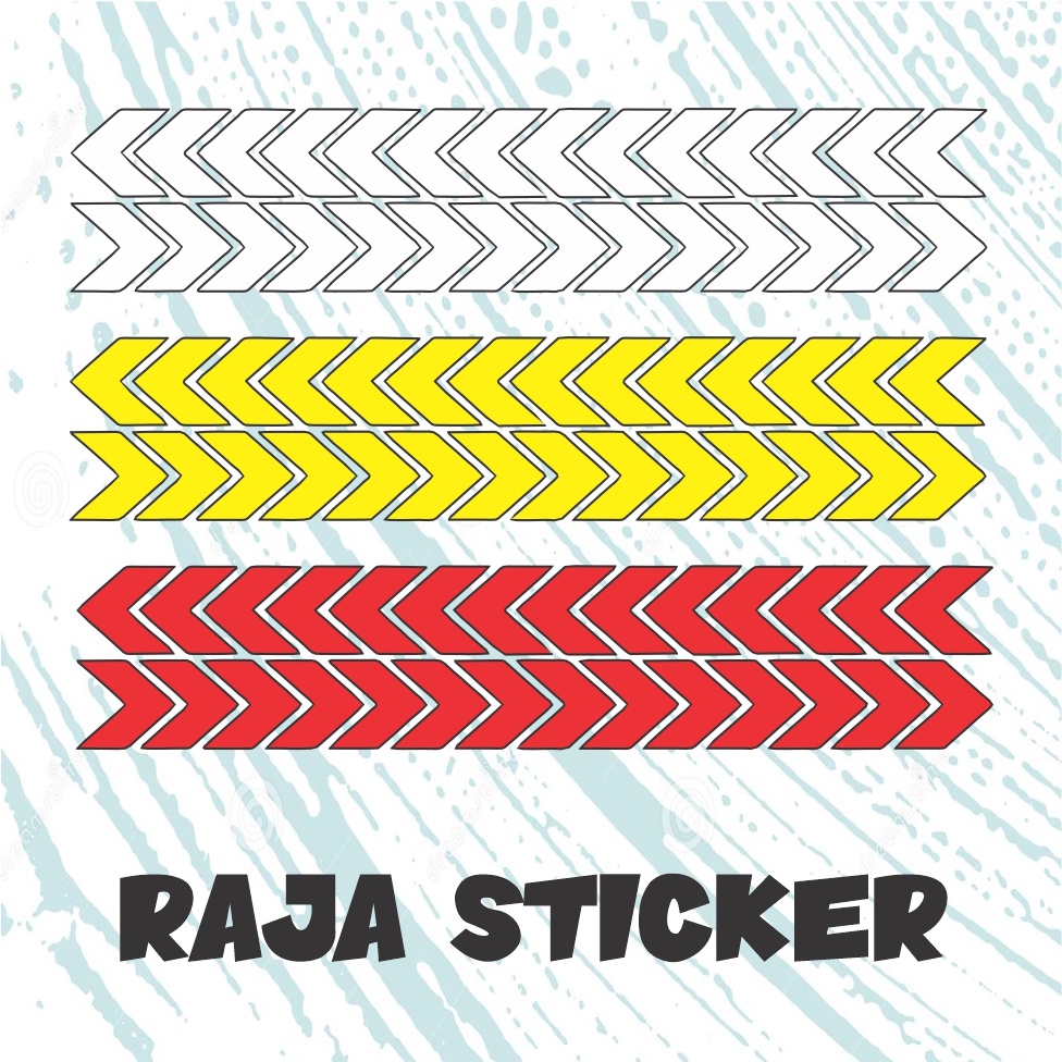 Jual STIKER STICKER BOX MOTOR TOURING PANAH GARIS POLISI CUTTING ...