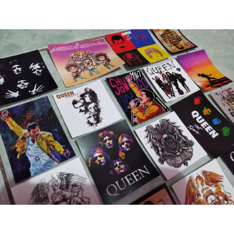 Jual Stiker Aksesoris Queen Band Logo Cartoon Art Dll | Shopee Indonesia