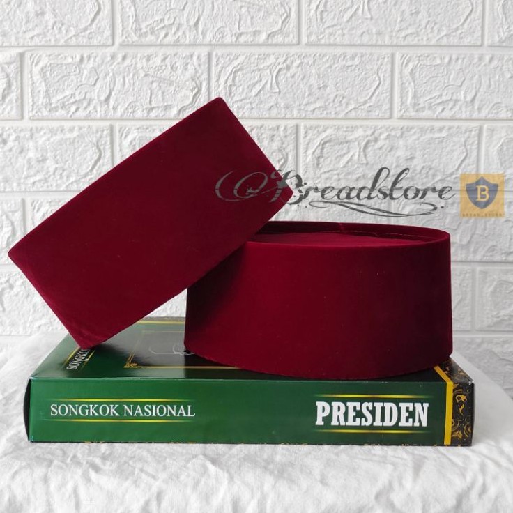 Jual SUPER MURAH!!!! PECI SONGKOK KOPIAH MERAH POLOS BETAWI TINGGI 9 ...
