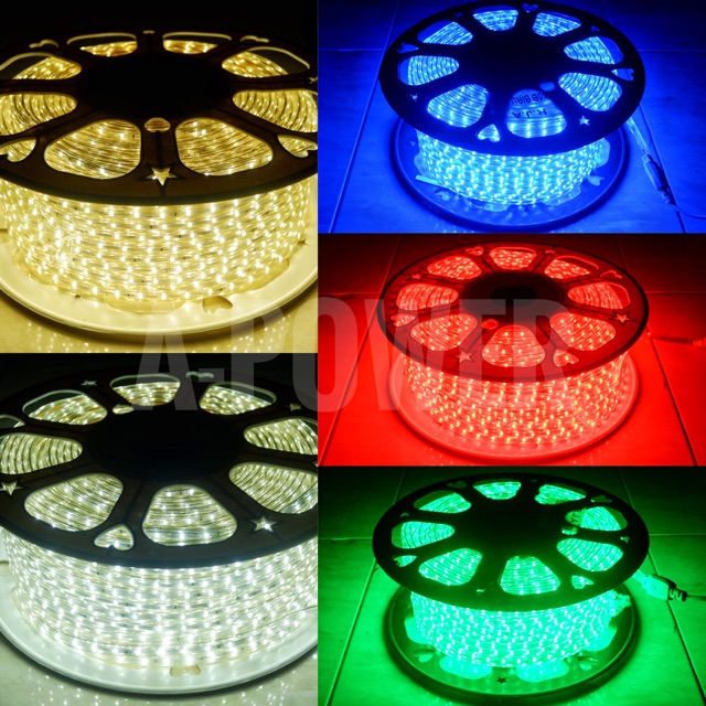 Jual Lampu LED Strip Selang 5050 - 100m (Warm White, Putih, Biru, Merah, Hijau, Pink, Ice Blue ...