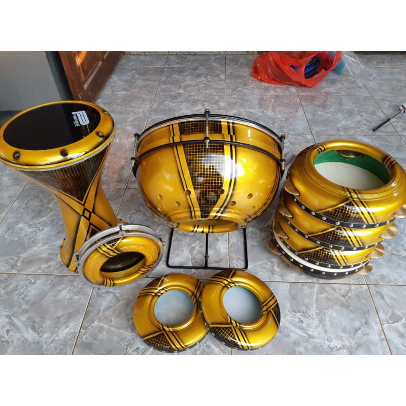 Jual Rebana jepara 1 set habsy polos motif darbuka 83/4 bisa costum ...
