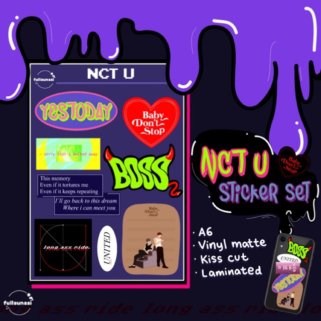 Jual NCT U Sticker Set ♡ (Cut) | Shopee Indonesia