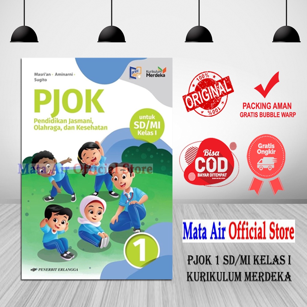 Jual PJOK untuk SD/MI KELAS 1 2 3 4 5 6 KURIKULUM MERDEKA - MASRIAN DKK ERLANGGA | Shopee Indonesia