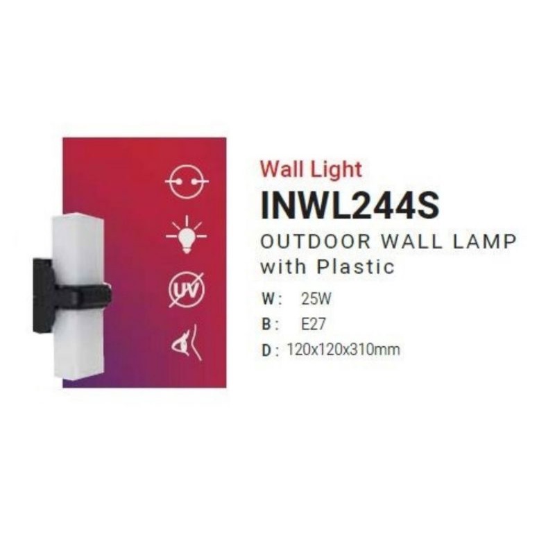 Jual Inlite INWL244S - Wall Light / Kap Lampu Dinding In Lite | Shopee ...