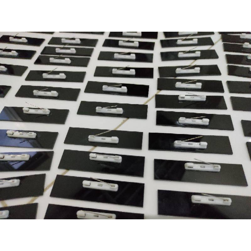Jual Bahan Name Tag HITAM Nametag Nama Dada Papan Nama Acrylic Super ...