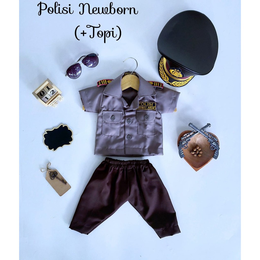 Jual KOSTUM POLISI JUNIOR SET LENGKAP NEWBORN / BAJU POLISI ANAK ...