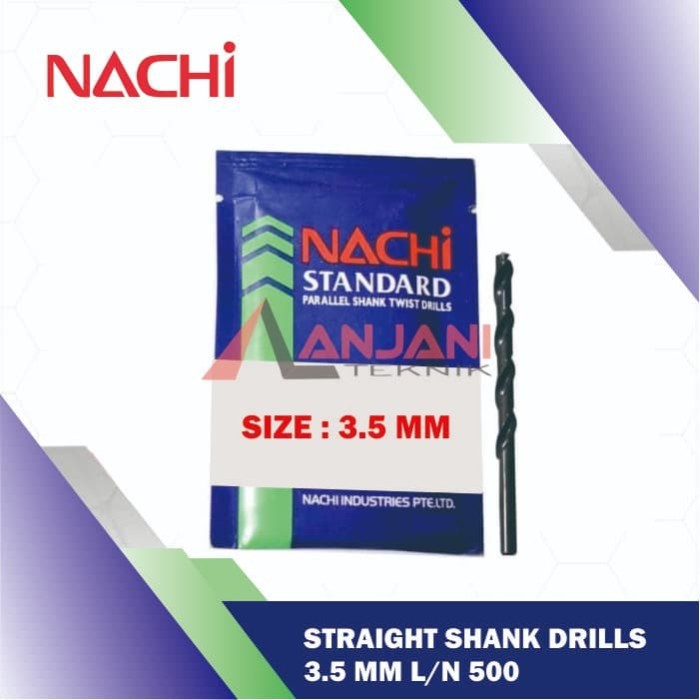 Jual MATA BOR BESI NACHI HSS 3.5 mm 3.5mm STRAIGHT DRILLS 3,5 3,5mm L/N 500 | Shopee Indonesia