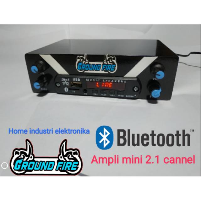 Jual Ampli mini Bluetooth, Full Bass, 2.1,Subwoofer, 3 Channel | Shopee ...