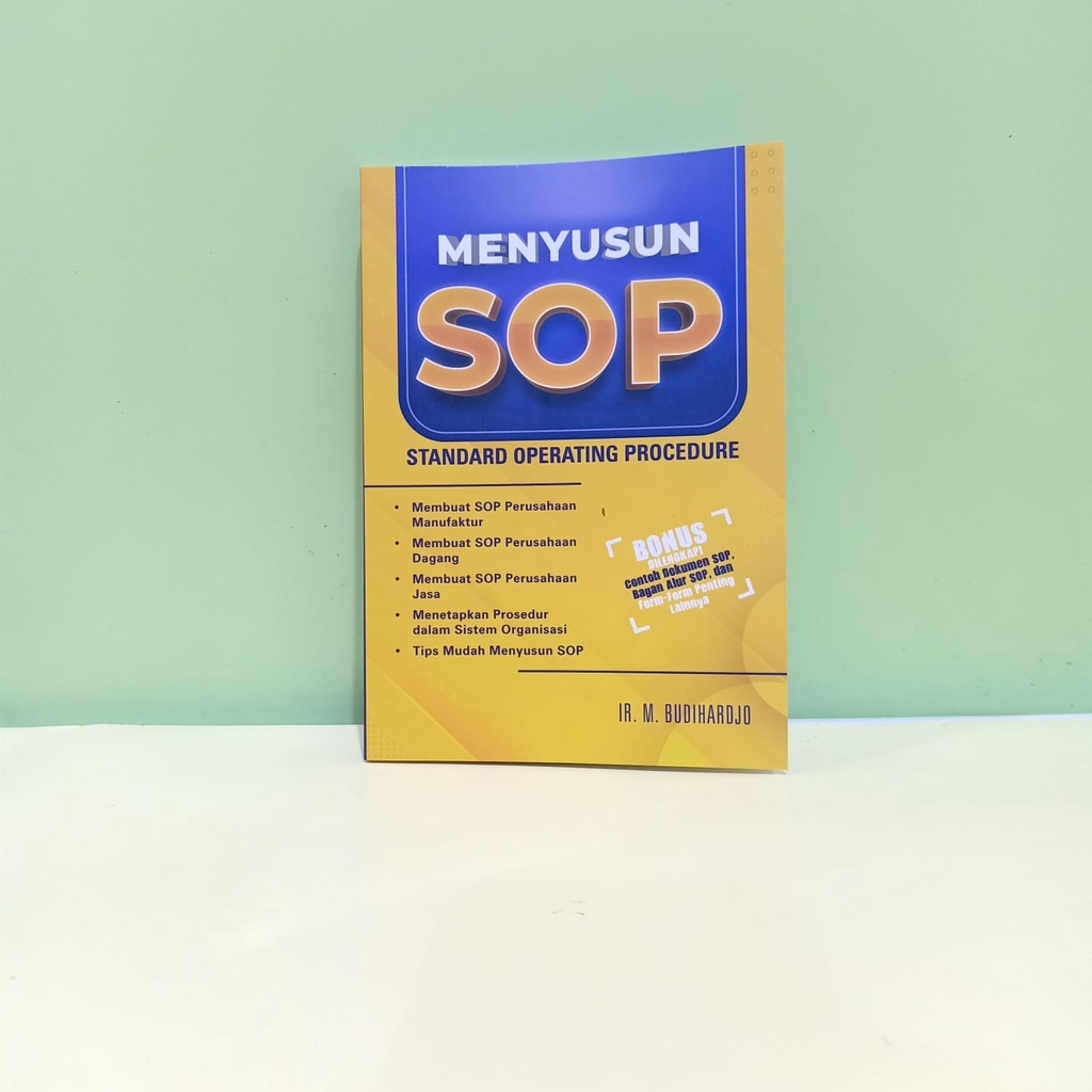 Jual BUKU MENYUSUN SOP STANDARD OPERATING PROCEDURE/BONUS DILENGKAPI ...