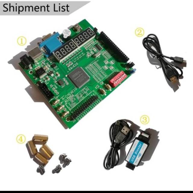 Jual FPGA Development Board Altera Cyclone IV & USB Blaster | Shopee ...