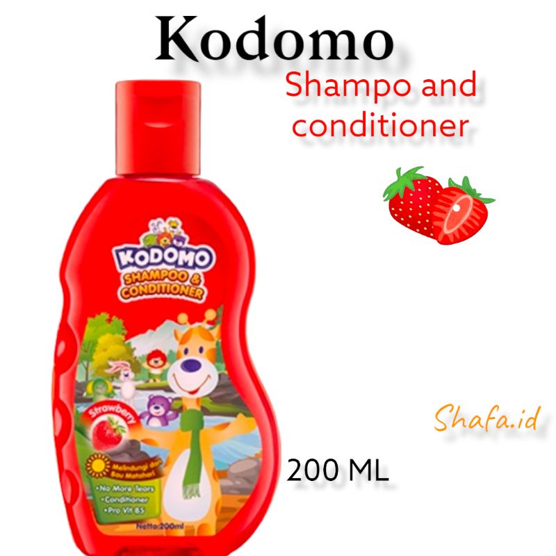 Jual KODOMO SHAMPO AND CONDITIONER STRAWBERY 200 ML | Shopee Indonesia