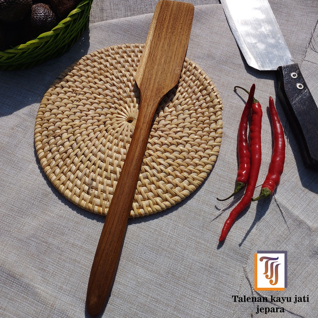 Jual Sutil Kayu Sodet Spatula Kayu beech pisau Sendok Sup Pengaduk Nasi ...