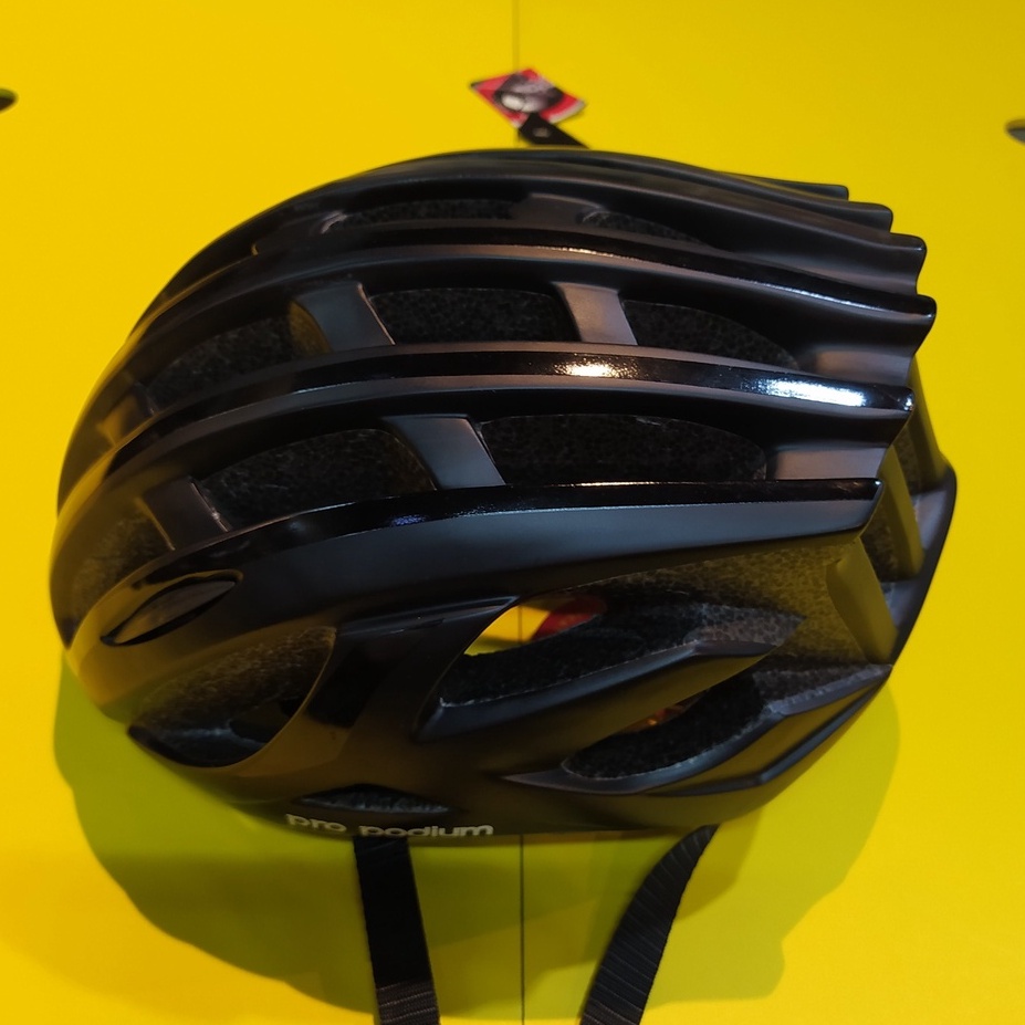Jual Helm Road bike Pro Podium Black helm sepeda balap helmet | Shopee ...
