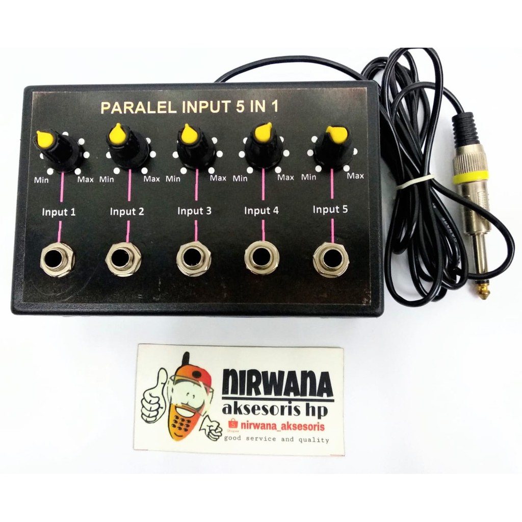 Jual Paralel Input 5 In 1 Mic Microphone | Shopee Indonesia