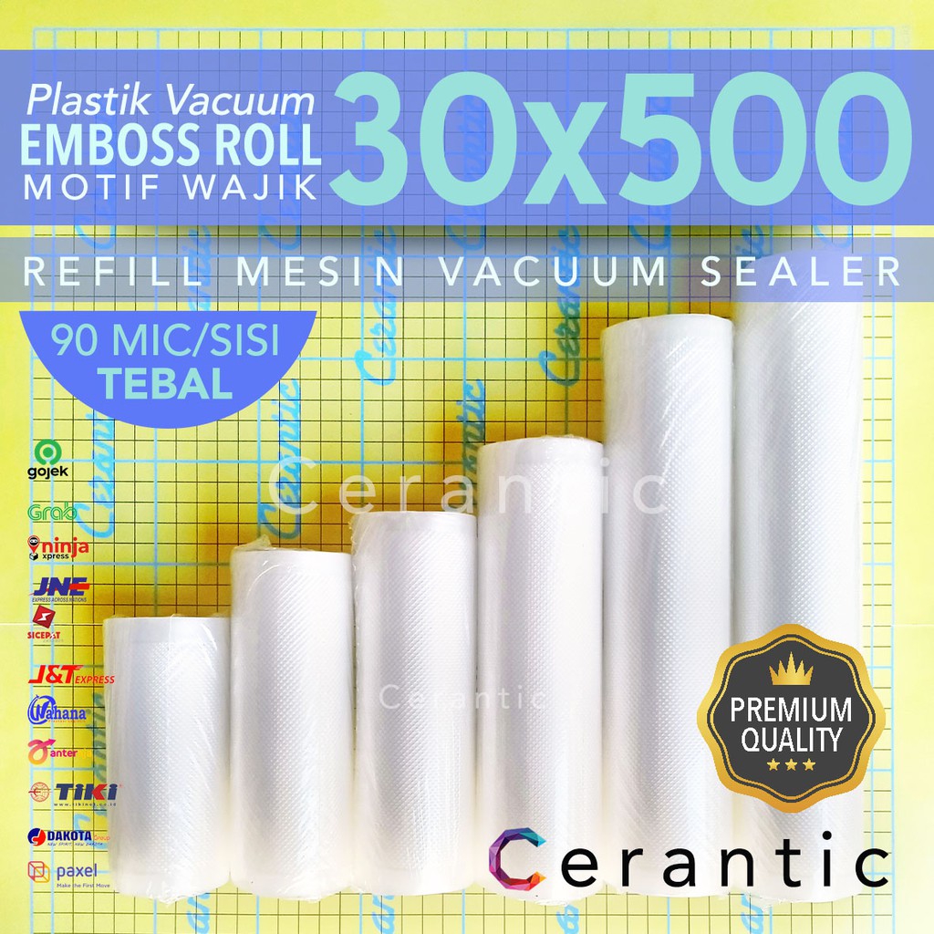 Jual Plastik Vacum Emboss ROLL 30x500 | Plastic Vacuum Embossed Roll 30 ...