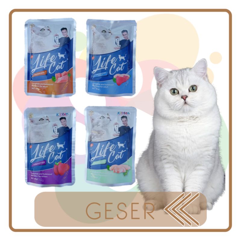 Jual LIFE CAT POUCH 85gr / Makanan Basah Kucing / Wet Cat Food /Sachet ...