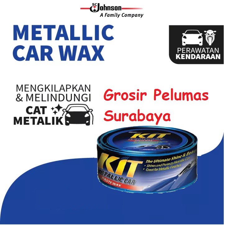 Jual Kit biru metallic paste wax biru 225gr Premium Carnuba Wax poles ...