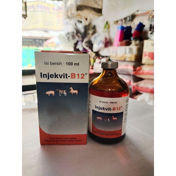 Jual VITAMIN B12 INJEKSI 100ml VITAMIN AYAM SAPI KAMBING KUDA BABI ...