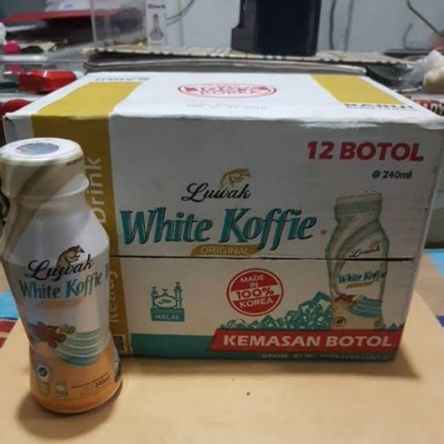 Jual Luwak White Koffie Original 240 Ml 1 Dus Isi 12 Botol | Shopee ...