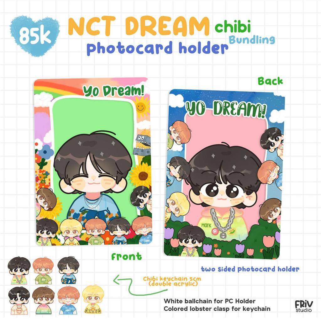 Jual AKRILIK PHOTOCARD HOLDER NCT DREAM KEYCHAIN CHIBI AKRILIK | Shopee ...