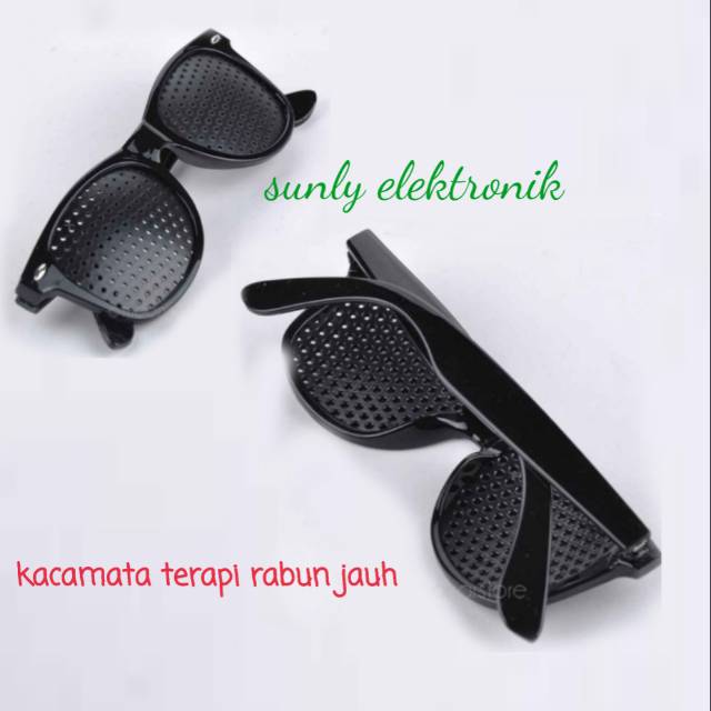Jual Kacamata terapi anti myopia pinhole glasses kesehatan mata rabun ...